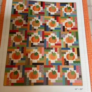 Pumpkins and Haystacks Quilt Kit and Shapes - Featuring Autumn Fabrics ...