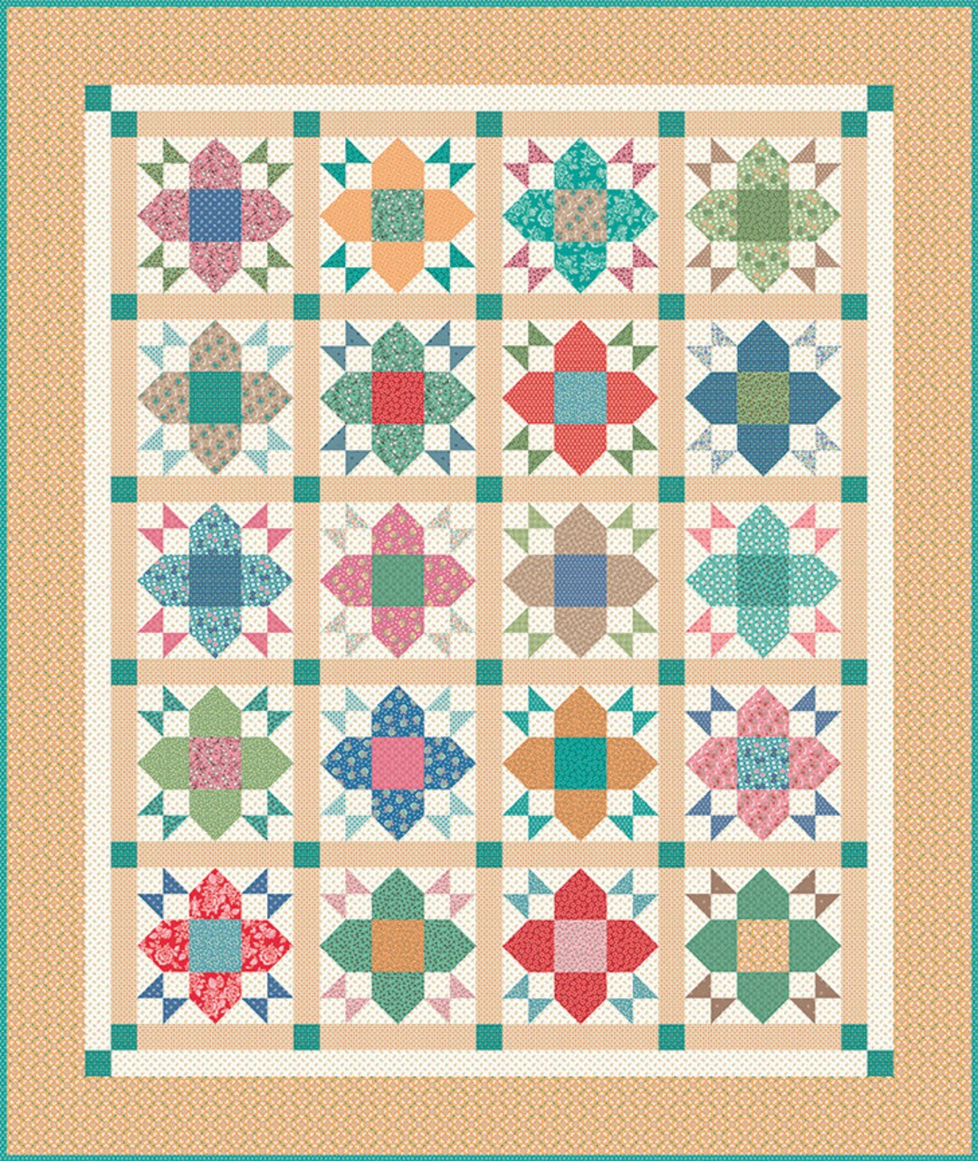 Home Town Welcome Quilt Kit - Featuring Home Town Fabrics From Riley ...