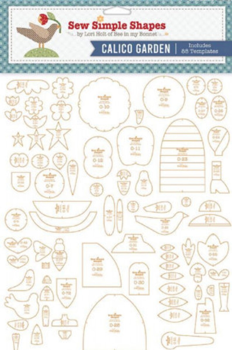 Calico Garden Sew Simple Shapes by Lori Holt of Bee in My Bonnet and Sew Along Guide - Etsy