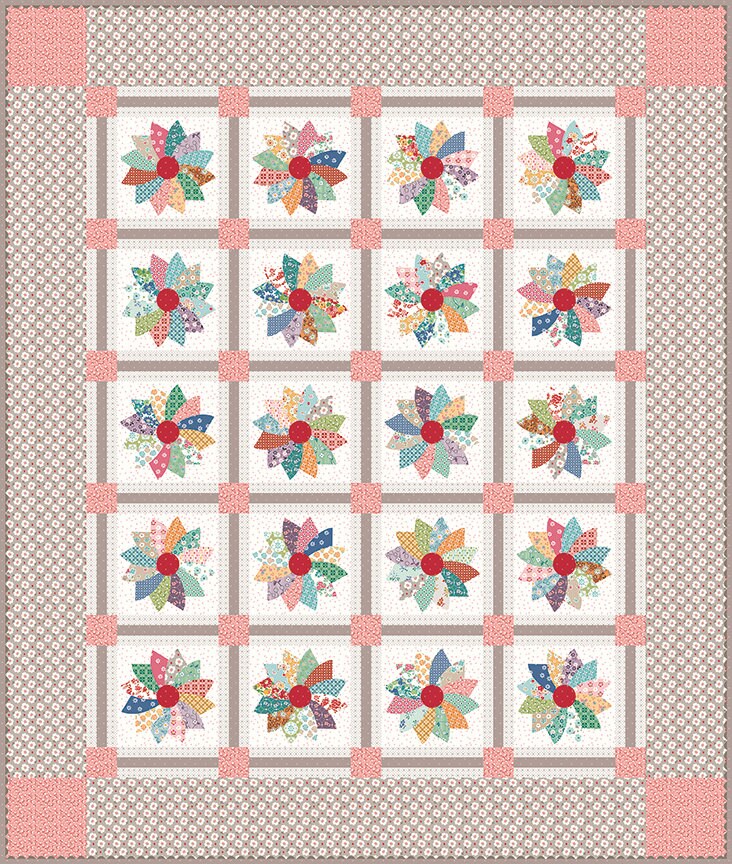 Bee Vintage Sampler Quilt Kit Featuring Bee Vintage Fabrics From Riley ...