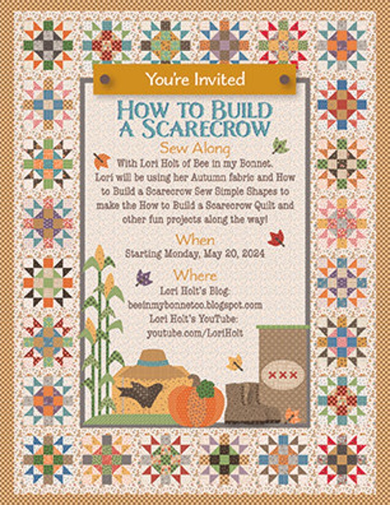 How to Build A Scarecrow Sew Simple Shapes Ready to Ship - Etsy