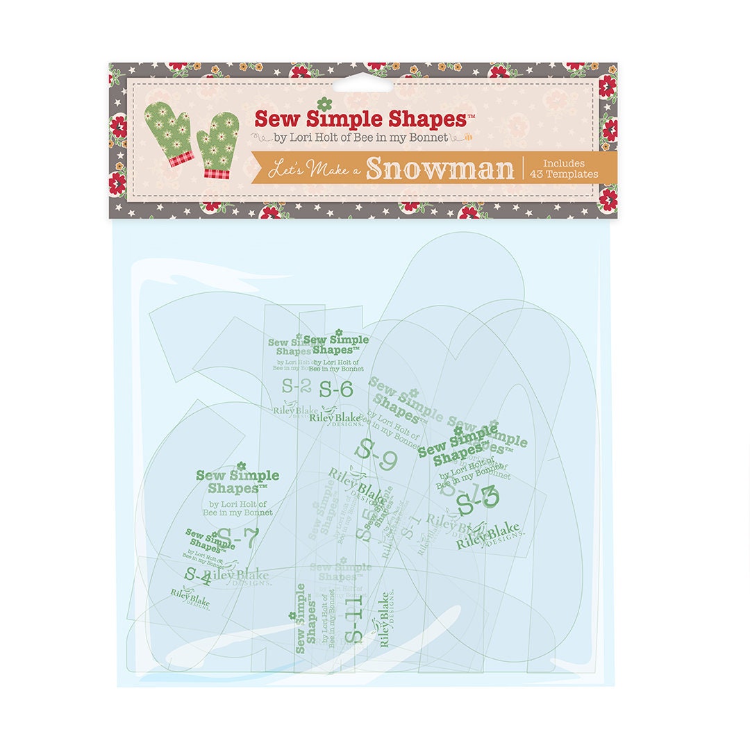 Let's Make a Snowman Sew Simple Shapes by Lori Holt of Bee in My Bonnet ...