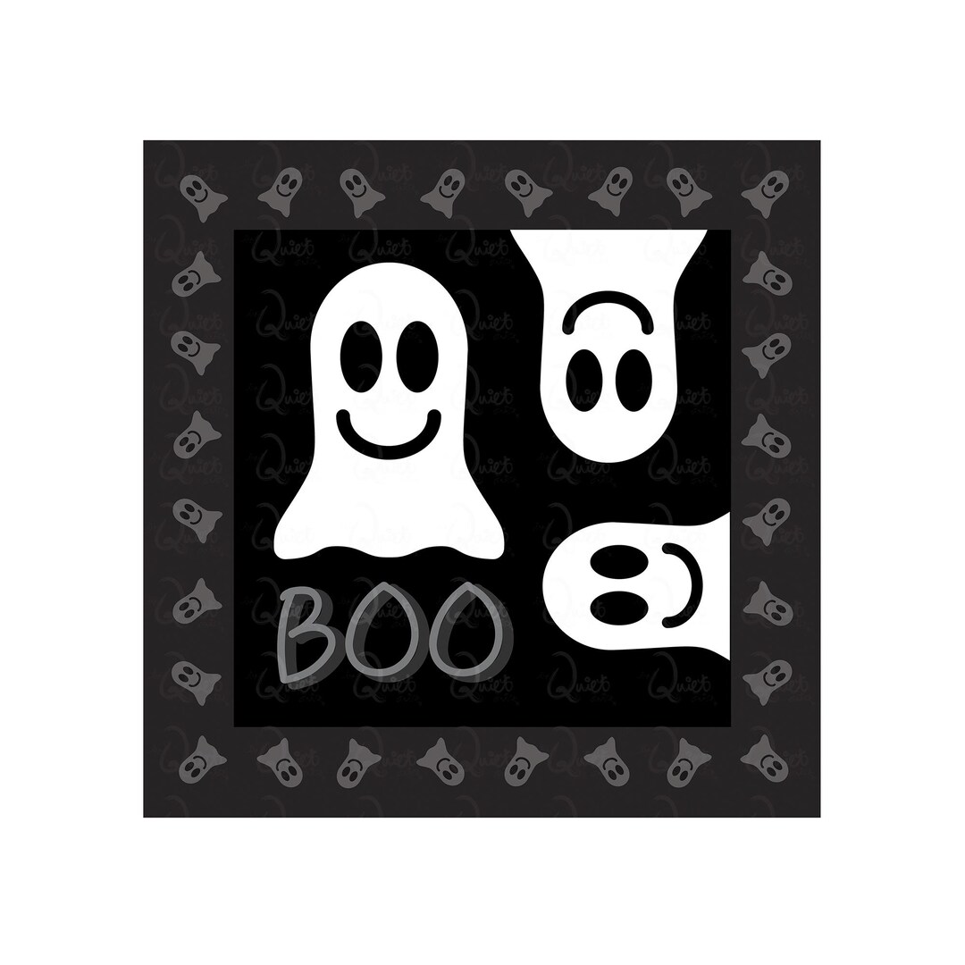 Halloween Ghost BOO Digital Download, Art Decor Ready to Print at Home ...