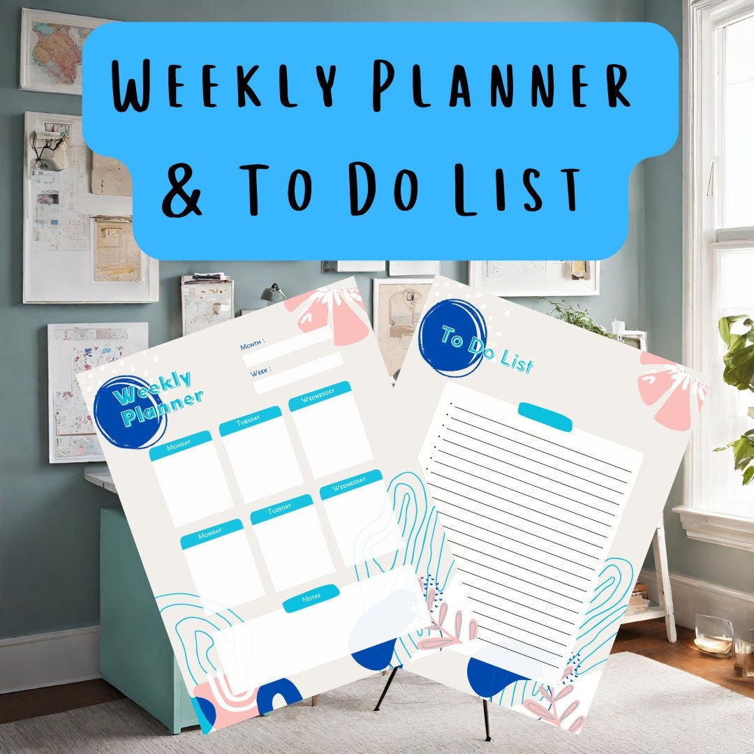 Weekly Planner and to Do List Digital Download PDF - Etsy