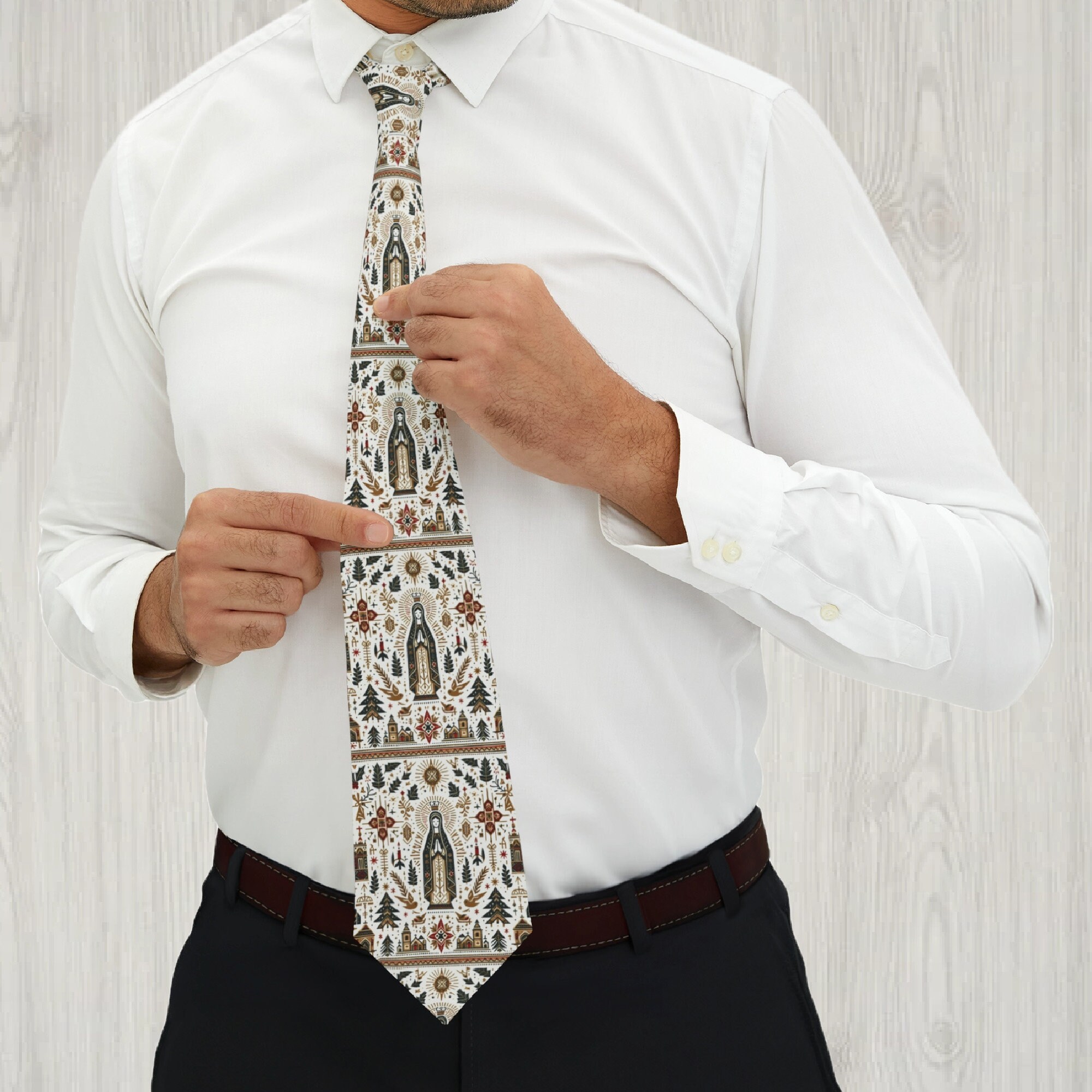 Catholic Christmas Tie | Our Lady Necktie | Making Memories in 2025 ...
