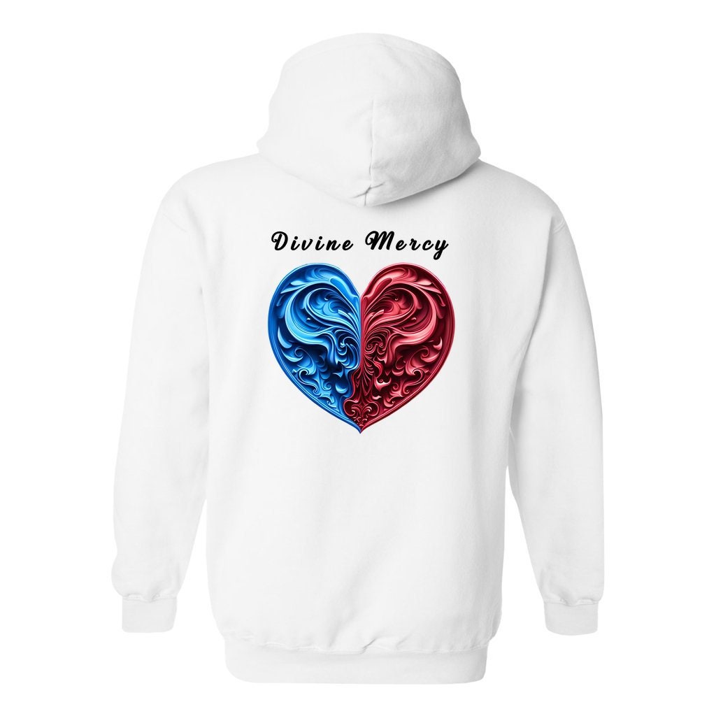 Divine Mercy Front and Back Hoodie for Women | Heart of Jesus ...