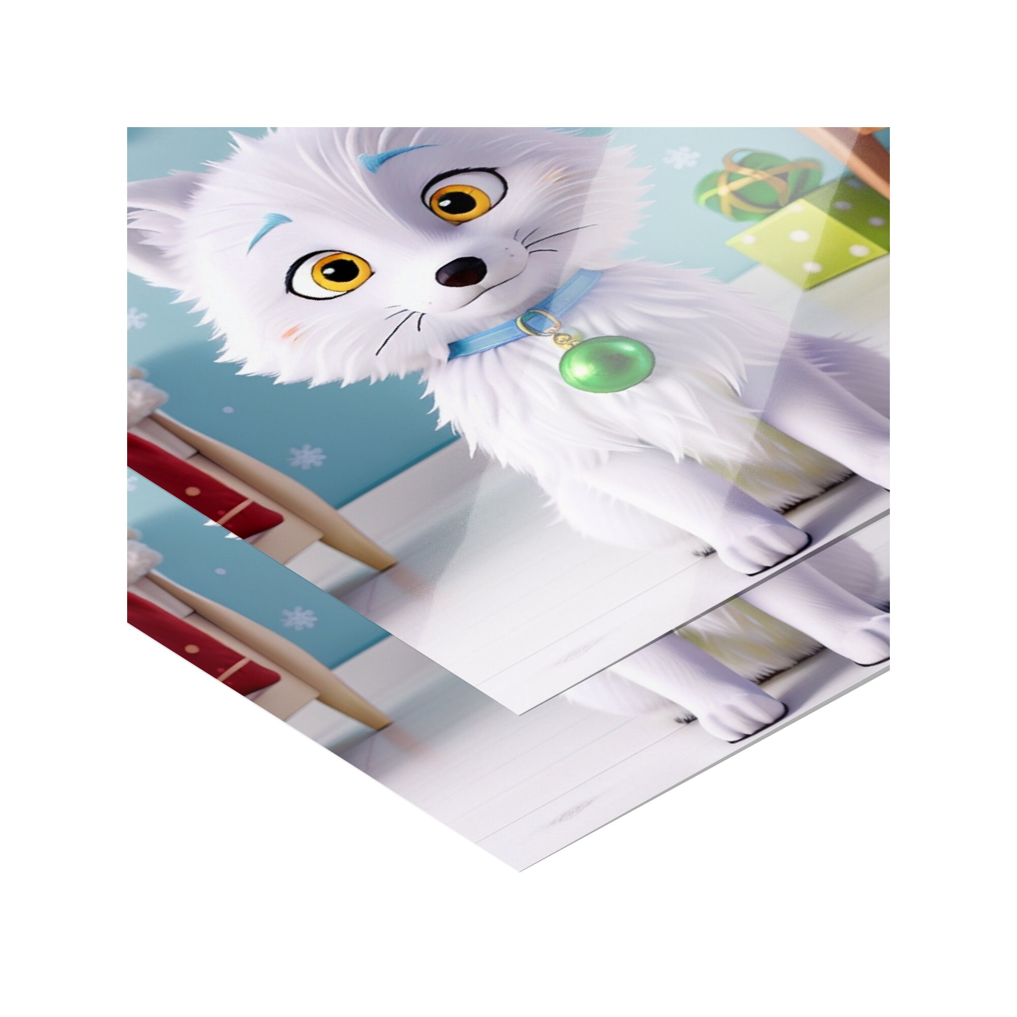 Poster Faithful Little Arctic Fox Religious Christmas Décor - Etsy