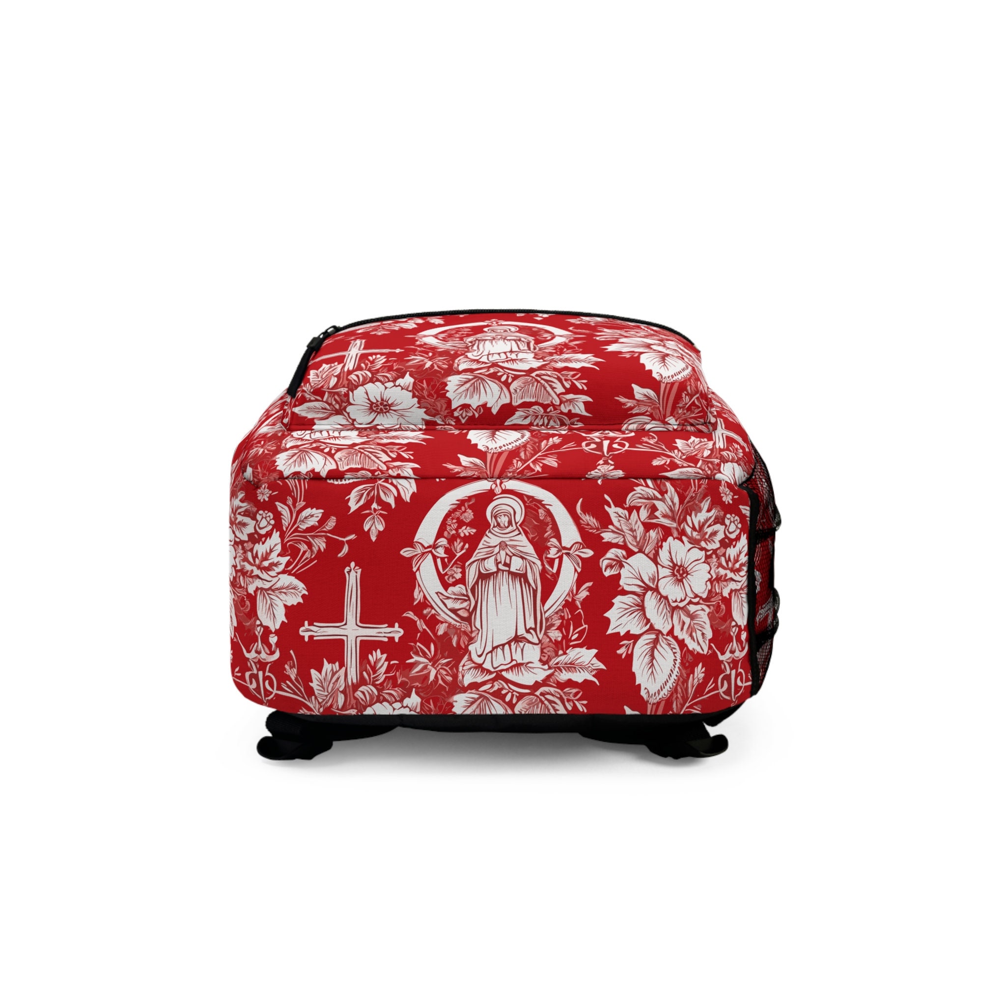 Catholic Backpack Jesus Monk Religious Bag red and White - Etsy
