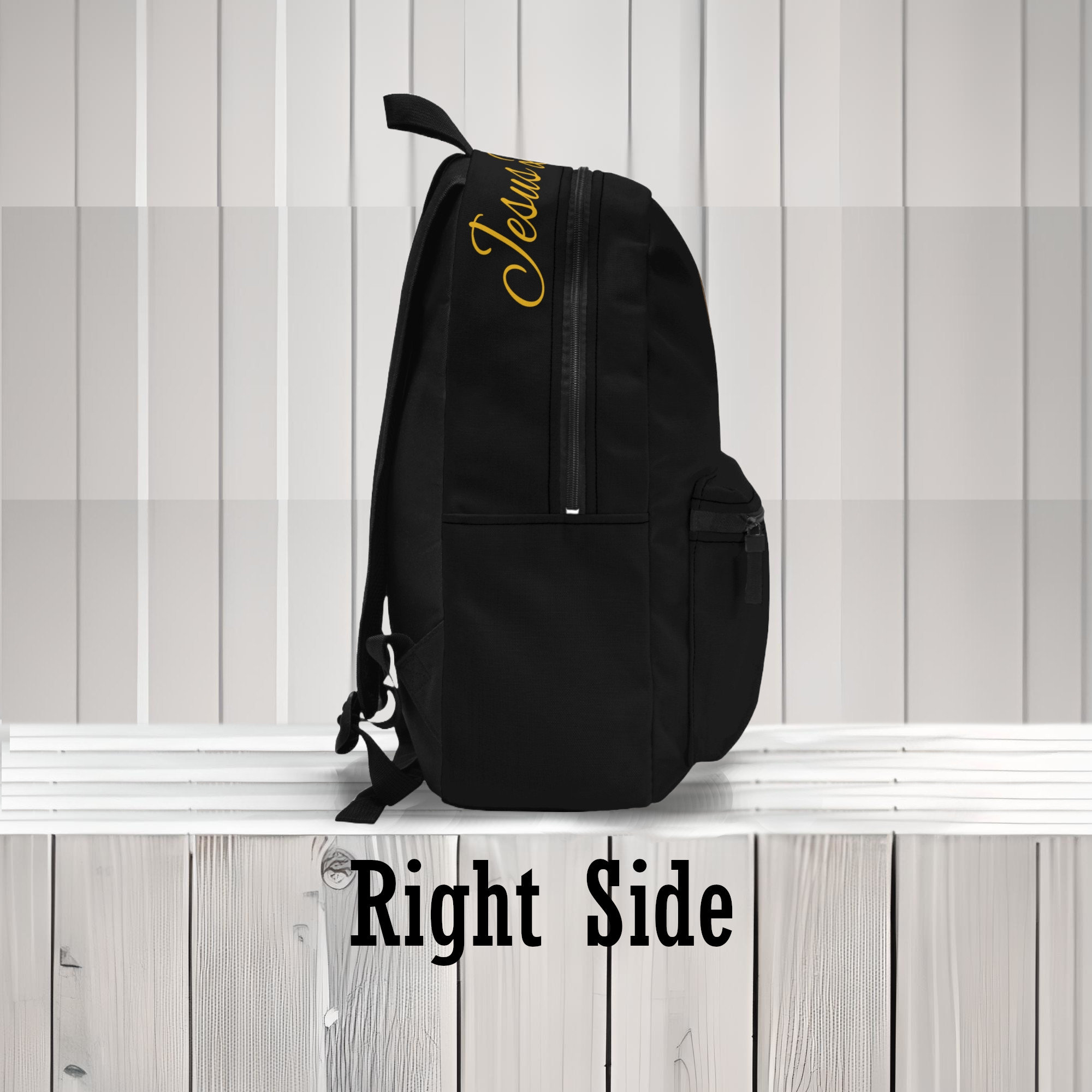 Catholic Backpack: Jesus Crucifix, Waterproof Polyester Bag - Etsy