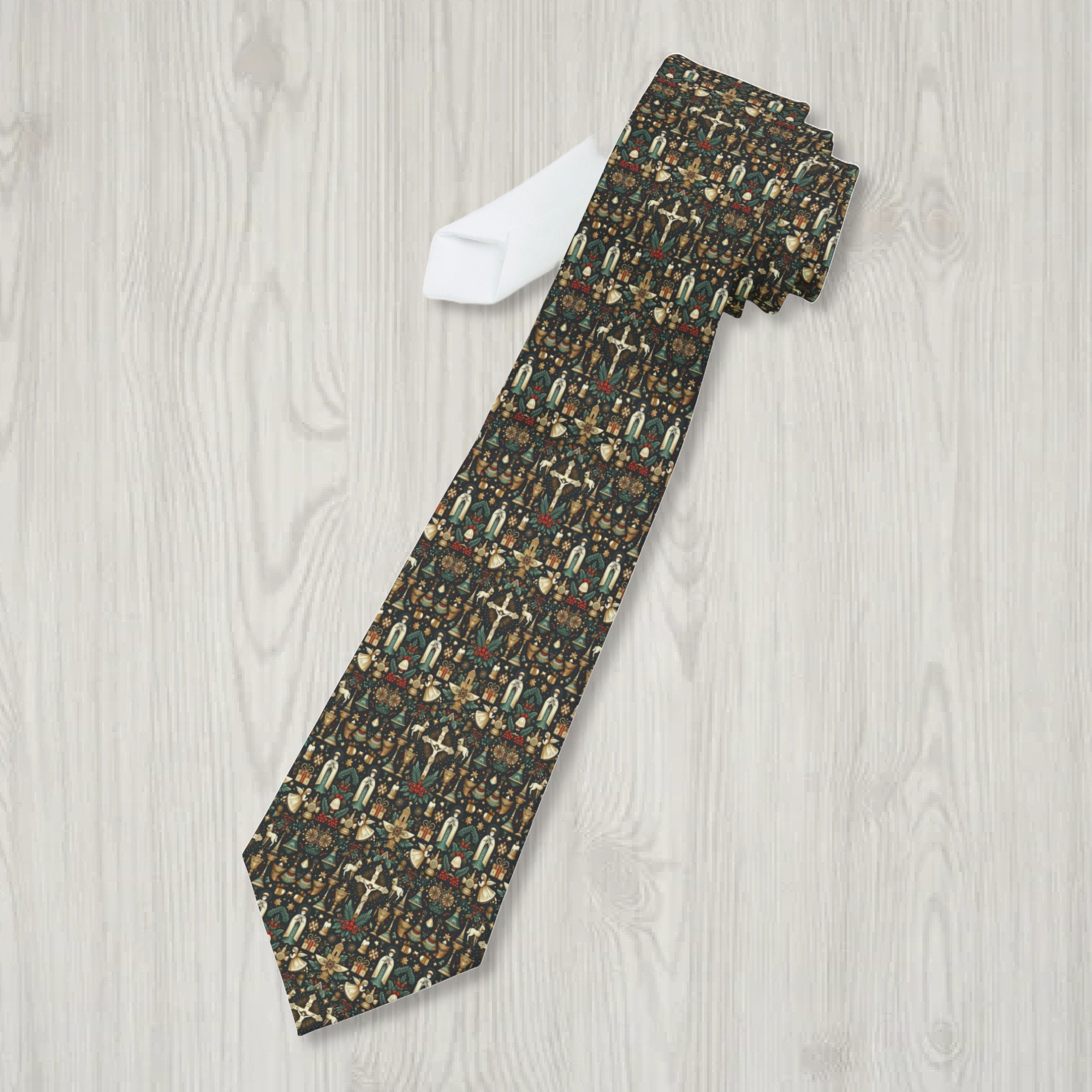 Catholic Christmas Tie | Jesus Necktie | Making Memories in 2025 | Xmas ...