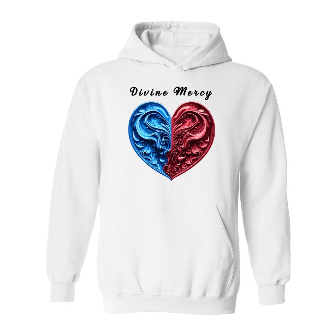 Divine Mercy Front and Back Hoodie for Women | Heart of Jesus ...