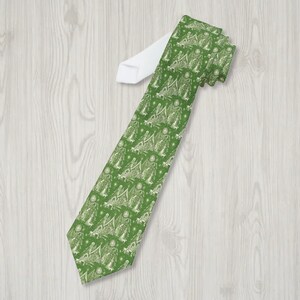 Green Toile Nativity Necktie | Making Memories in 2025 | Xmas Tie for ...