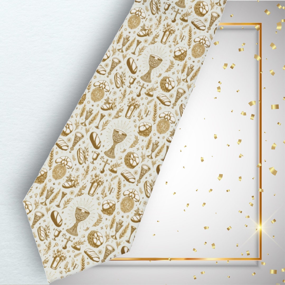 Catholic Tie | First Communion Tie for Men | Gift for Him - Etsy