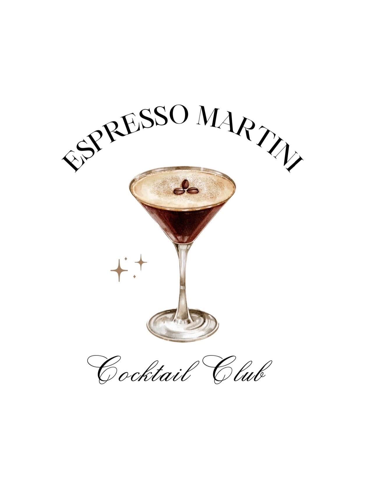 Espresso Martini Sign, Espresso Martini Cocktail Club, Cocktail Club ...