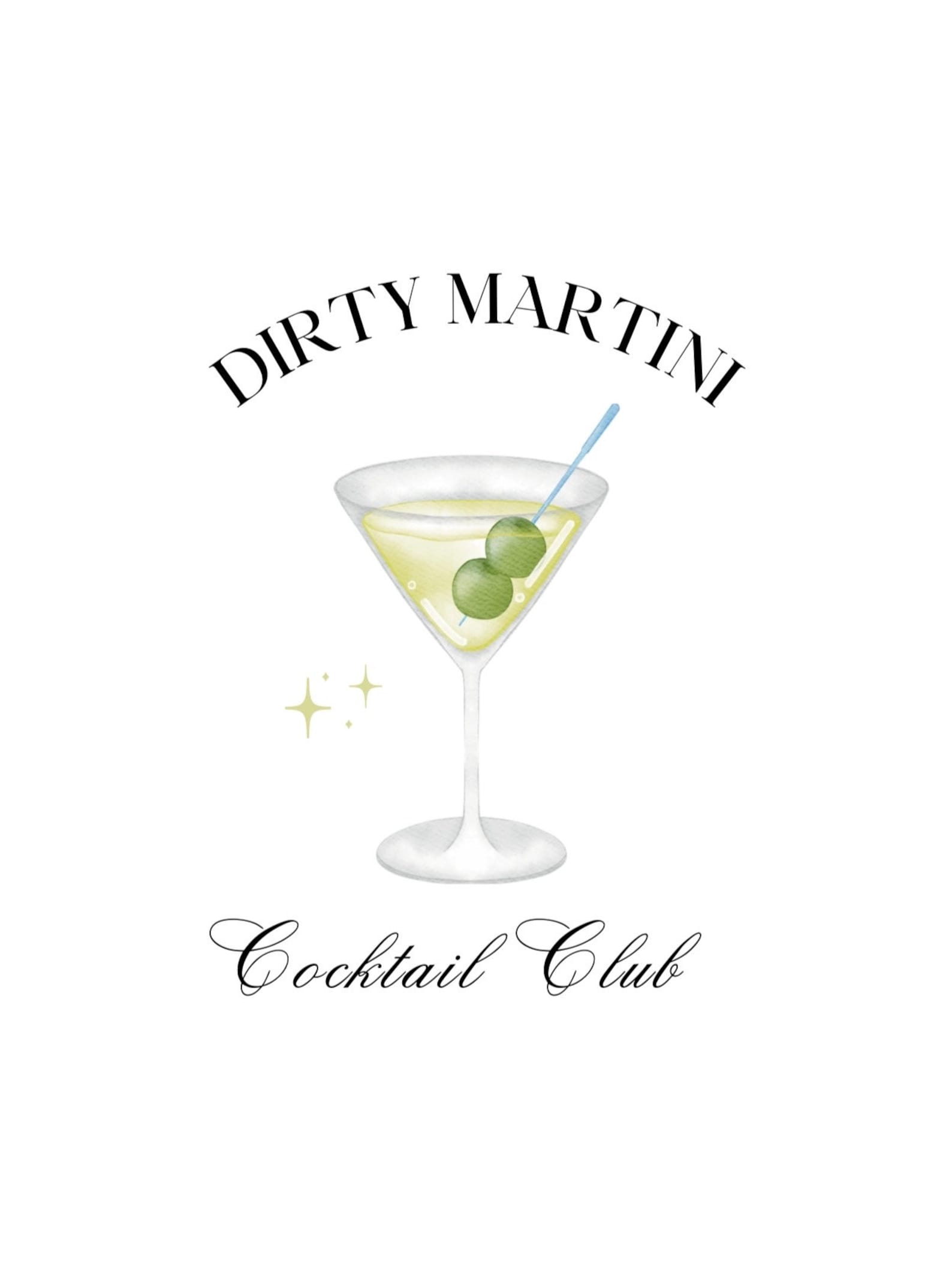 Dirty Martini Sign, Dirty Martini Cocktail Club, Cocktail Club Sign ...