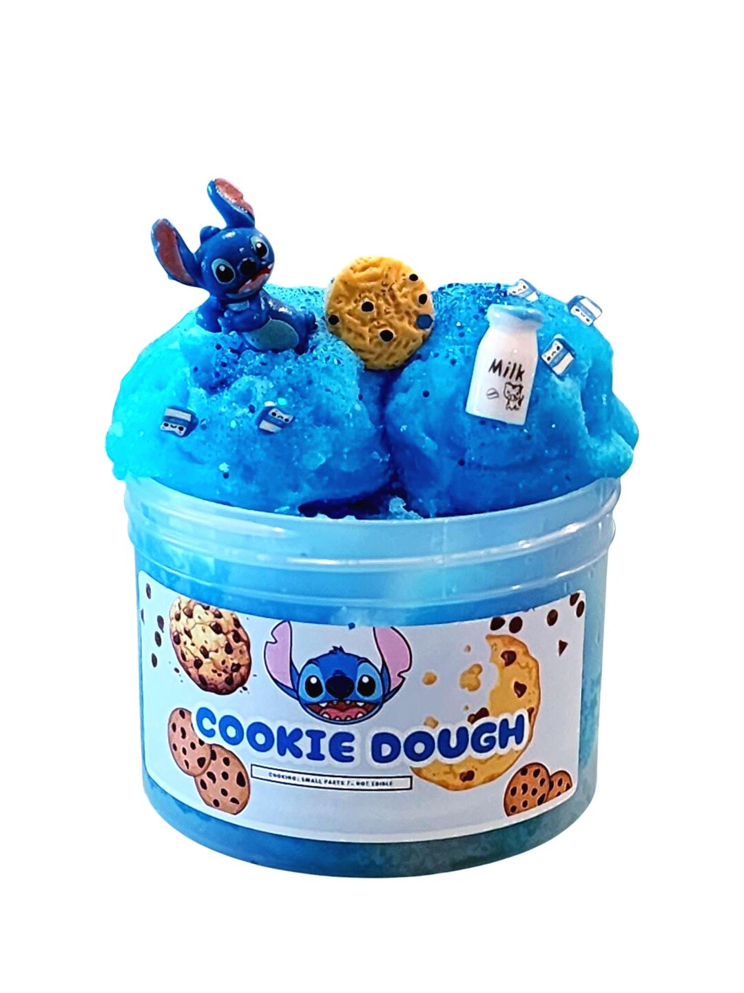 Blue Alien Cookie Dough Slime, Anime Slime, Cute Cloud Slime, Diy Slime ...
