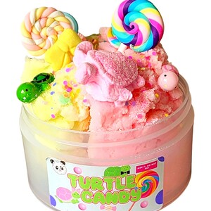 Turtle Candy Cloud Slime, Sea Life Slime, Slimes, Kawaii Gifts, Slime ...