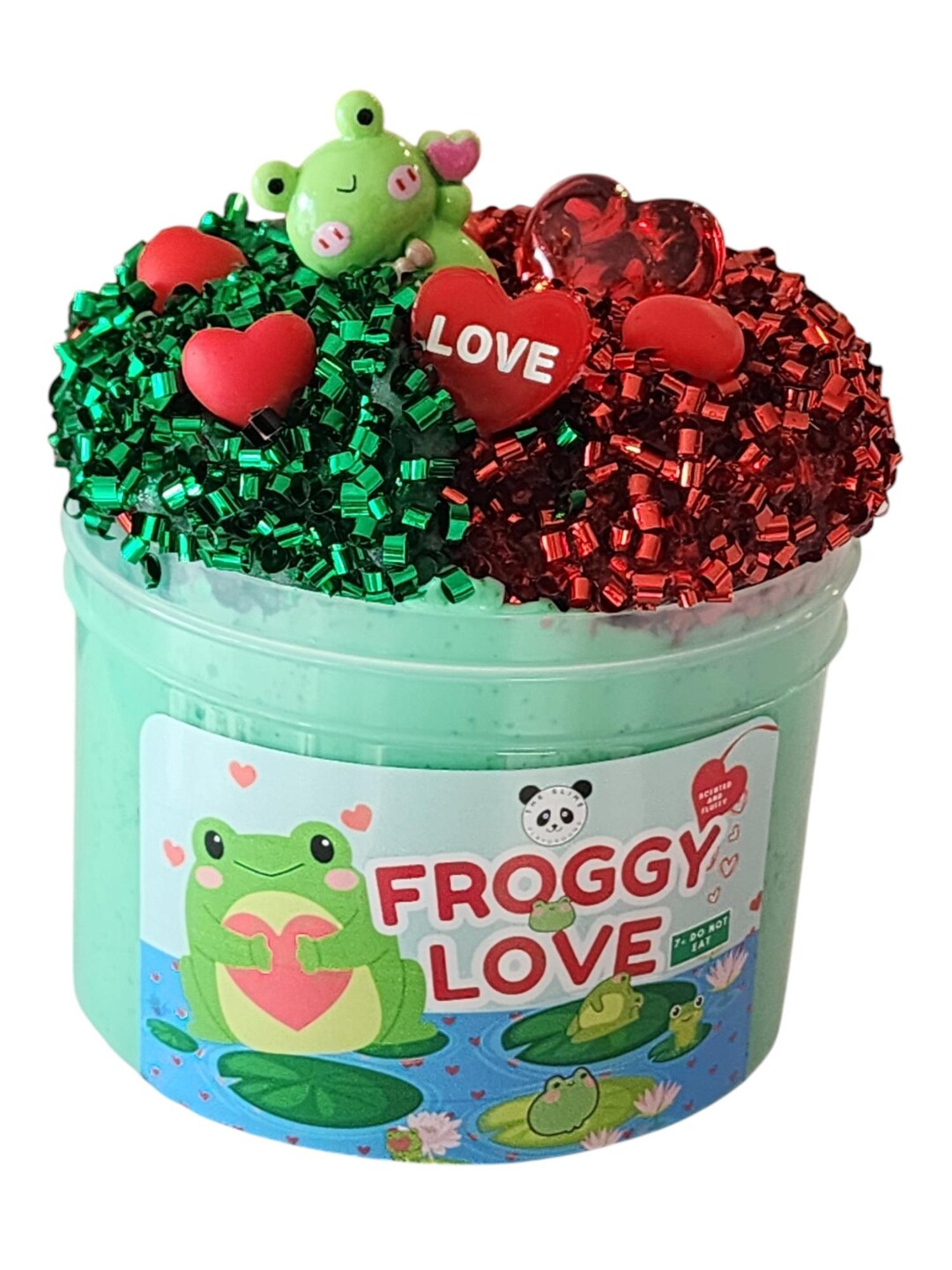 Froggy Love Crunch/butter Bingsu Slime, ASMR Slime, Slime Shop,slime ...