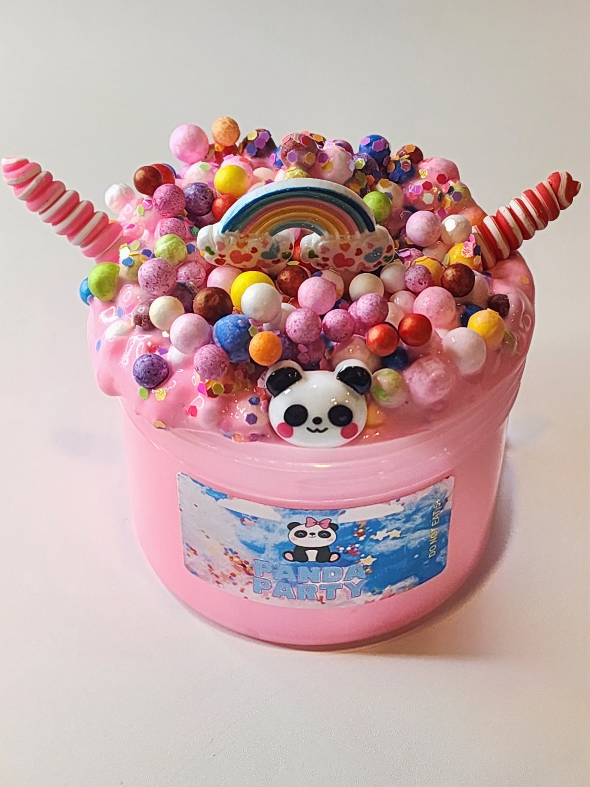 Panda Party Butter Slime, ASMR Slime, Slime Shop, Birthday Slime, Slime ...