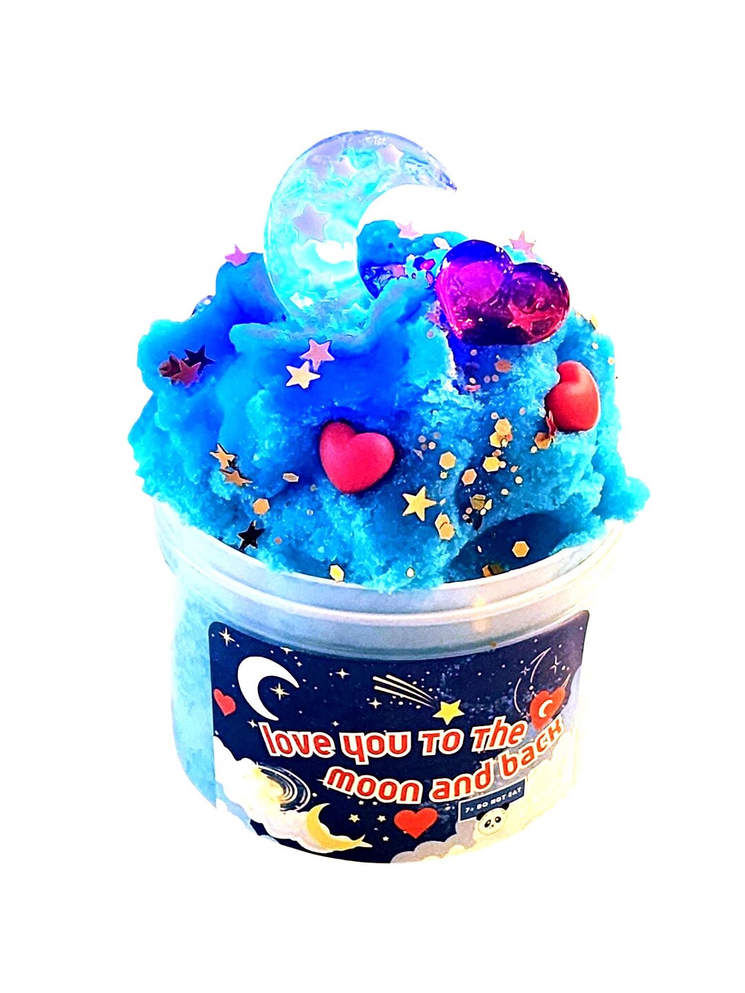 Moon and Back Love Cloud Slime Light UP Kawaii Gifts, Slime Shop, Diy ...