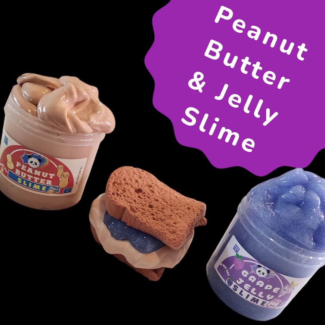 Peanut Butter and Jelly Sandwich Slime, ASMR Slime, Slime Shop, Food ...