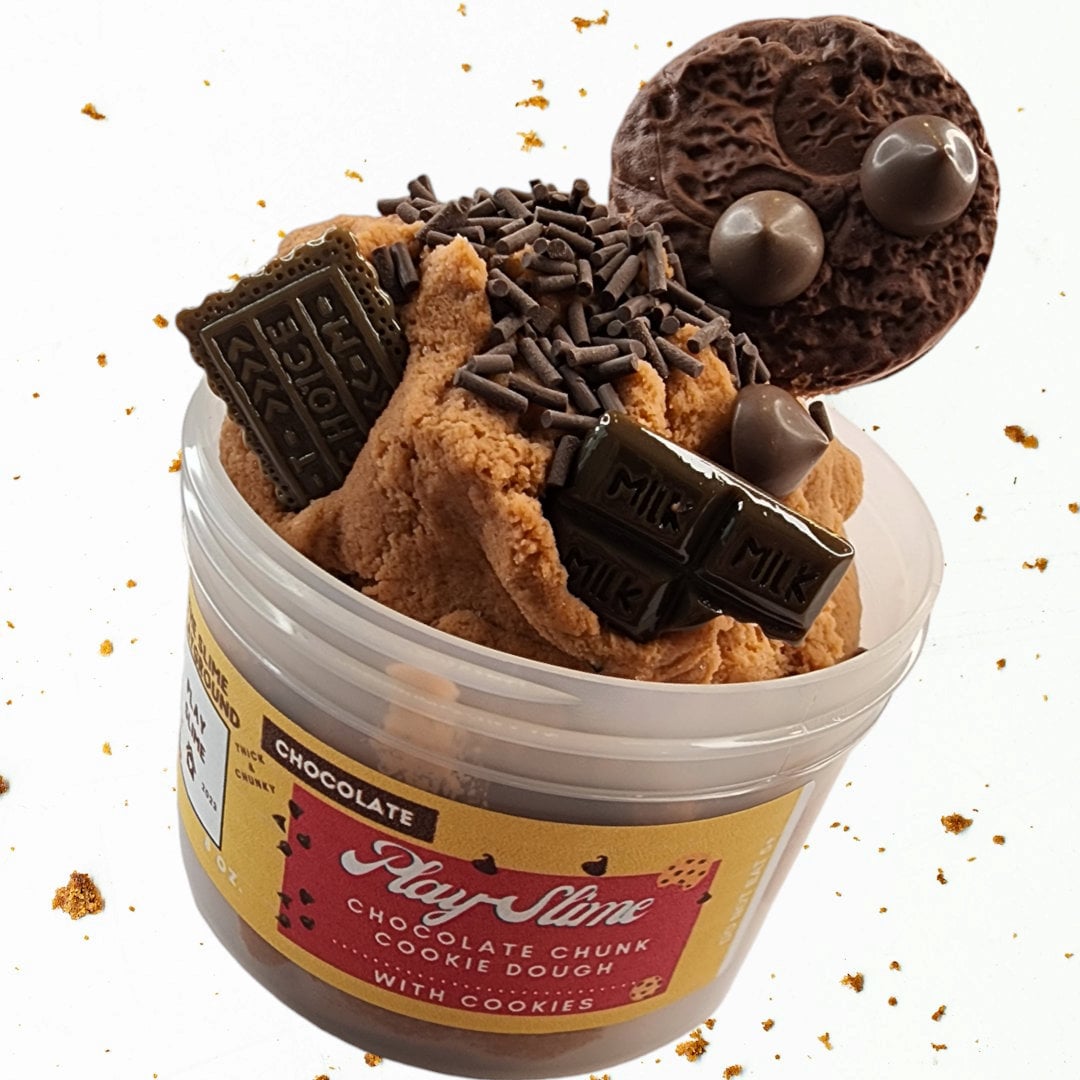 Chocolate Chunk Cookie Dough Slime, Slime, Cute Slime Gift, Cookie ...