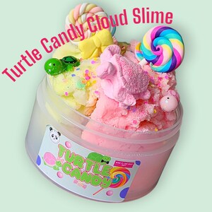 Turtle Candy Cloud Slime, Sea Life Slime, Slimes, Kawaii Gifts, Slime ...