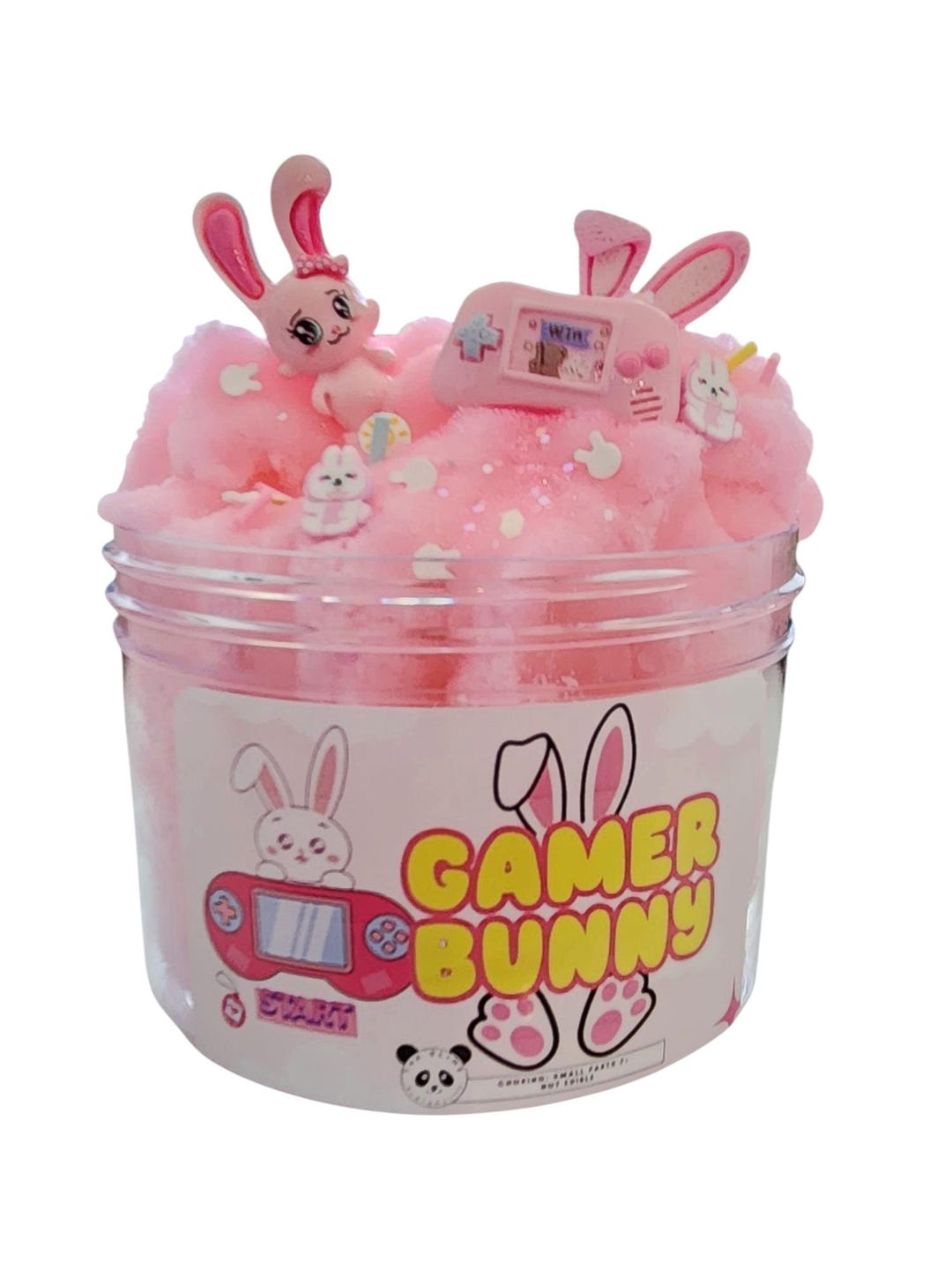 Gamer Bunny Slime, Fluffy Slime, Video Game, Easter Cloud Bunny Slime ...