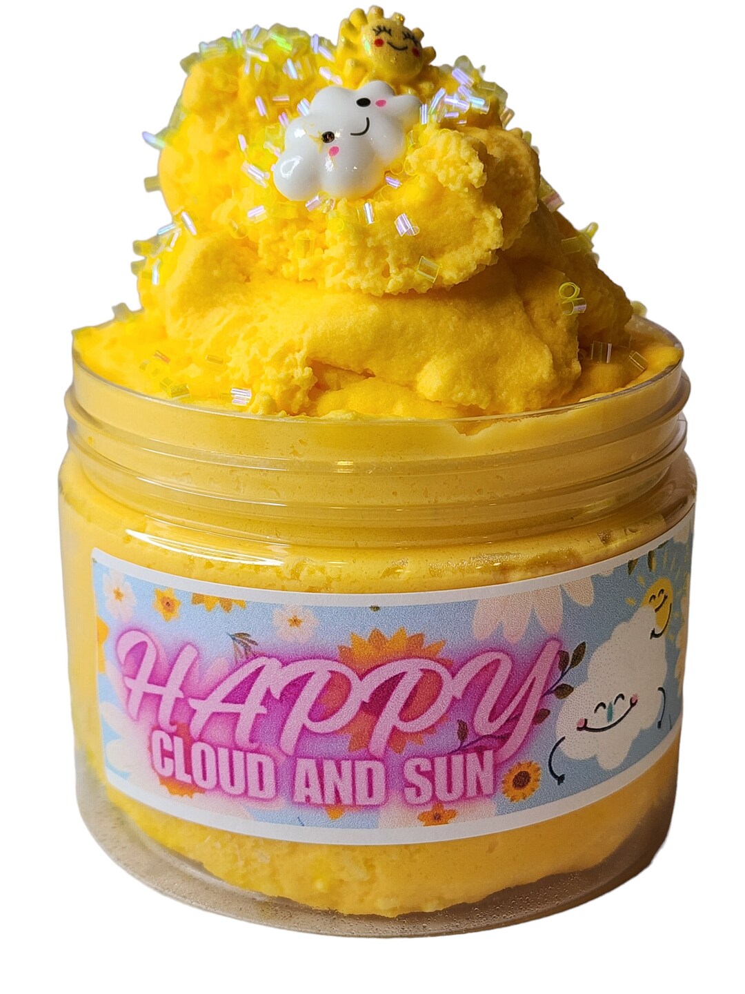 Happy Cloud and Sun Crunch Cloud Slime - Etsy