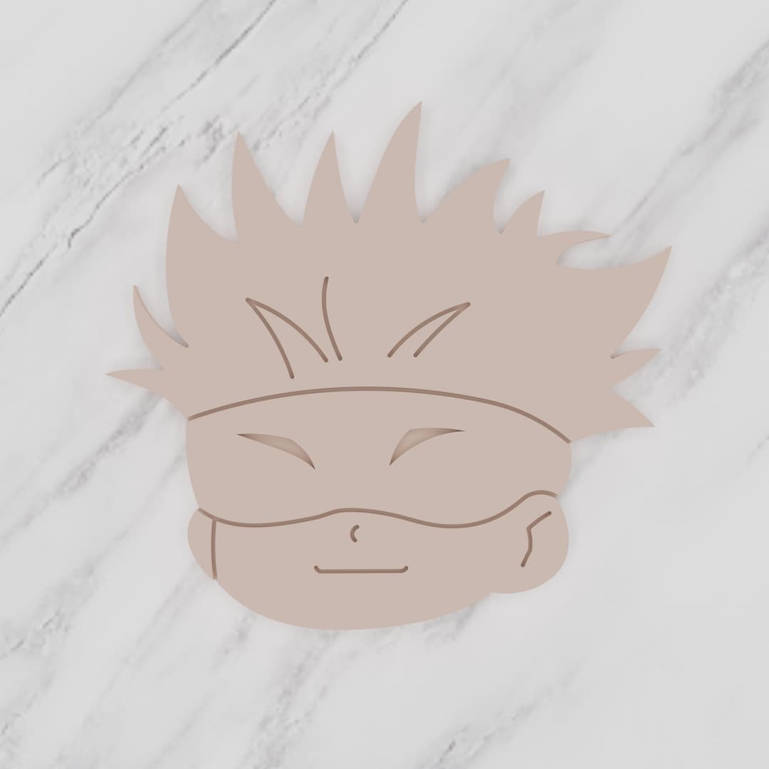 Jujutsu Kaisen Gojo Face Cookie Cutter | Cookie Cutter | Cookie Mold ...