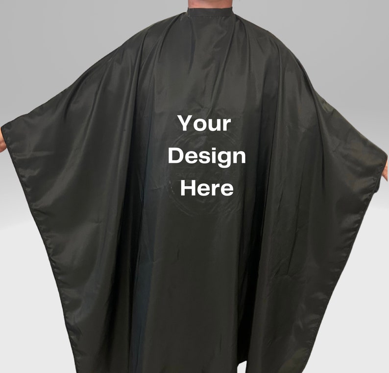 Custom Salon Capes for Clients Personalized Black Professional Capes ...