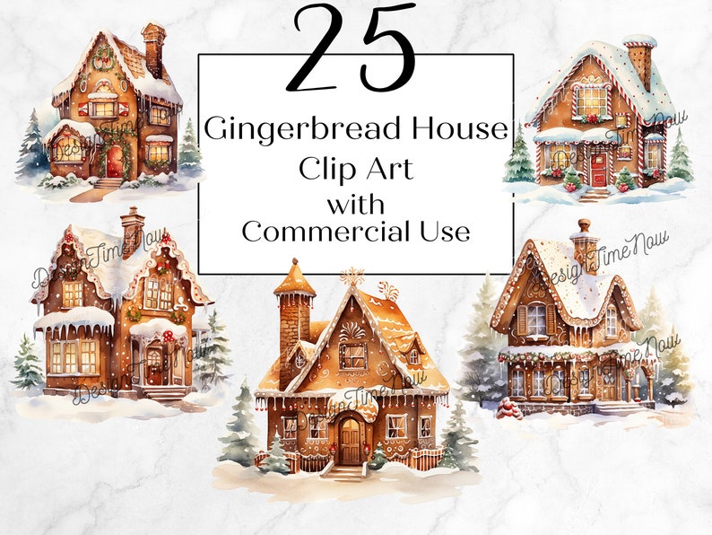 Christmas Gingerbread Houses PNG Clipart, Commercial Use, for Wedding ...
