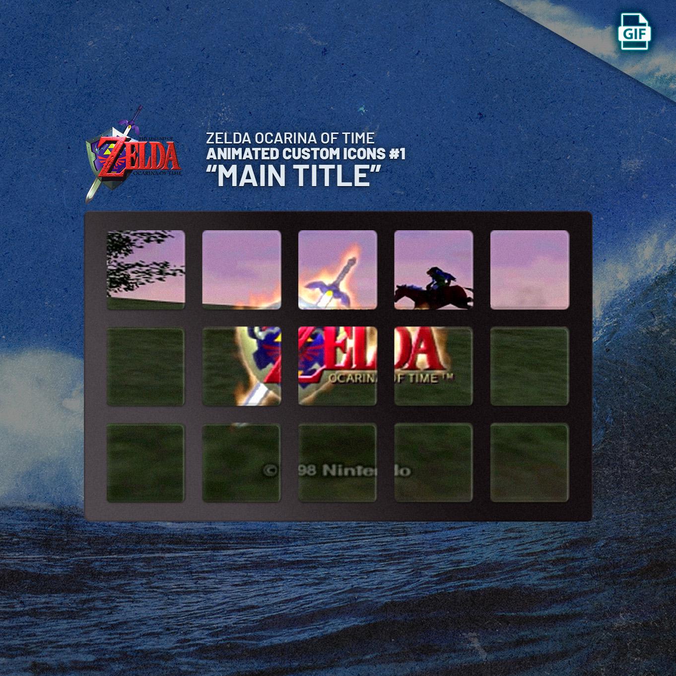 Stream Deck Animated Wallpaper Icons #01 Zelda Ocarina of Time Main ...