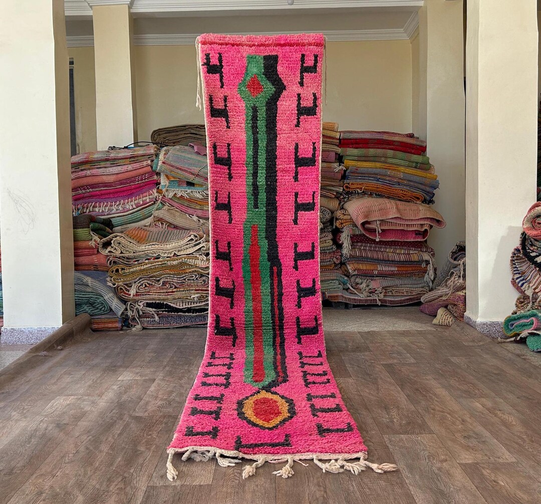 Handmade Moroccan Berber Rug With Bright Color and Unique Design-luxury ...