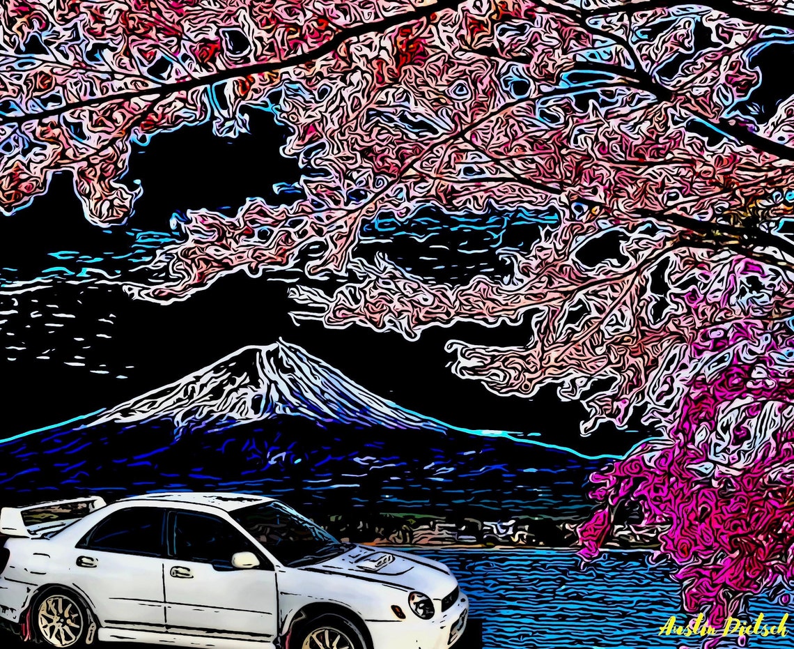 Bug-eye Jdm Subaru Wrx Cherry Blossom. - Etsy