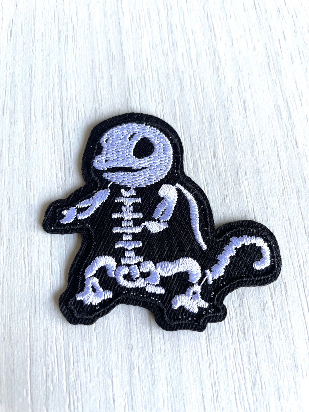 Halloween Skeleton Charmander Iron-on Decal, Pokemon Character Patch ...
