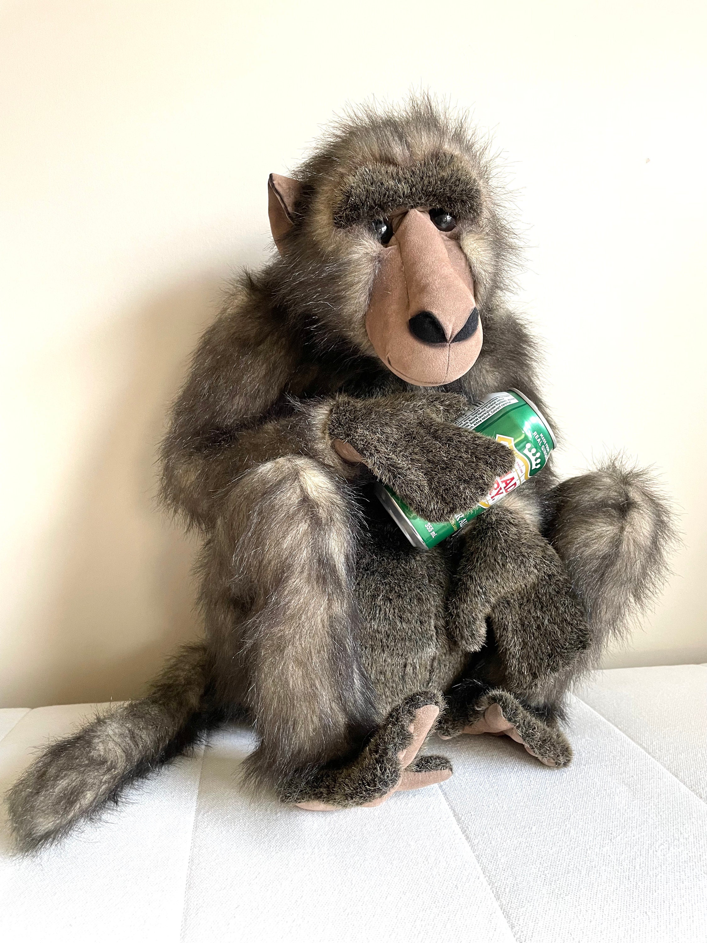 Large Baboon Stuffed Animal Soft Flawless Fur and Realistic - Etsy