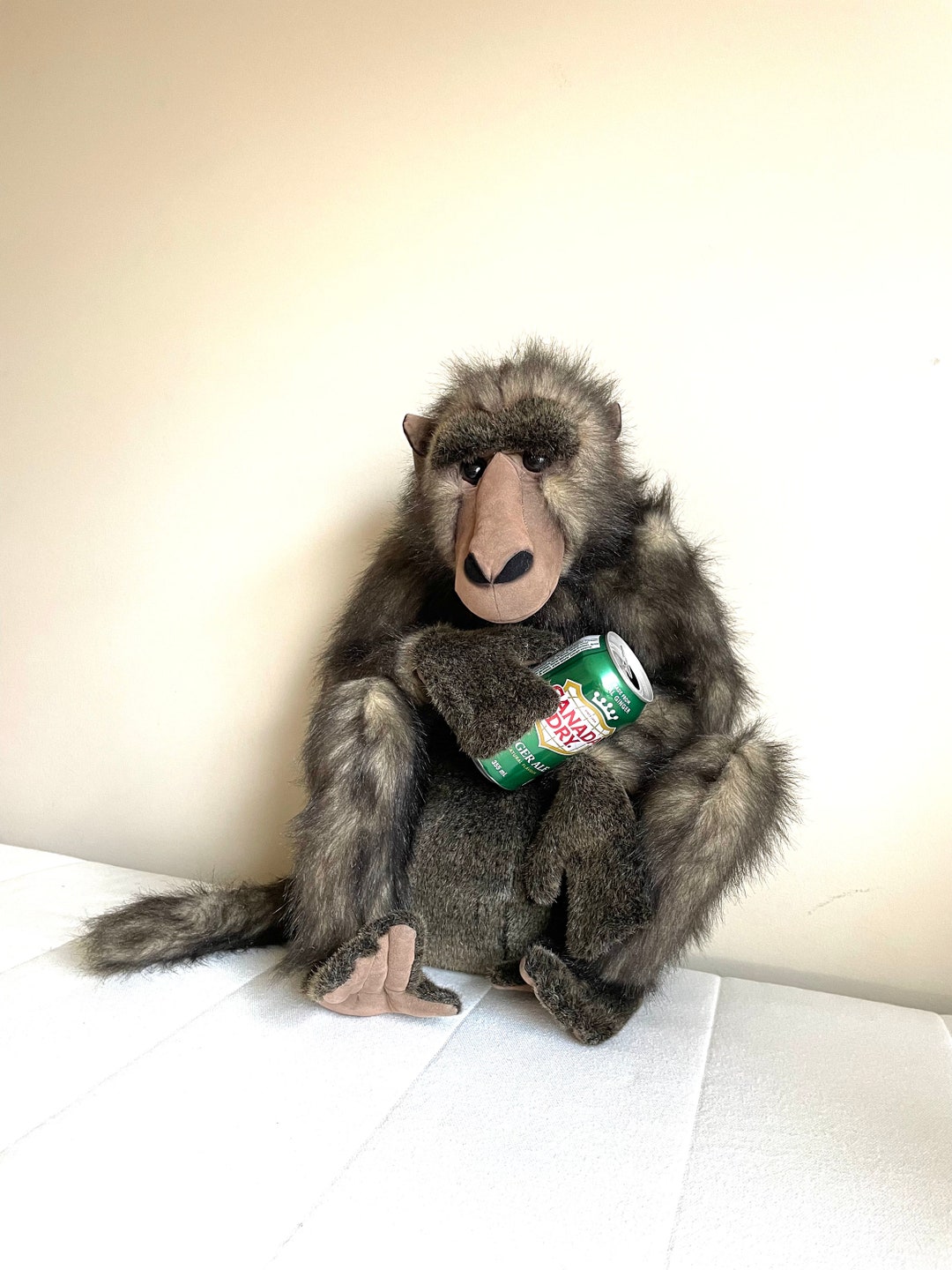 Large Baboon Stuffed Animal Soft Flawless Fur and Realistic - Etsy