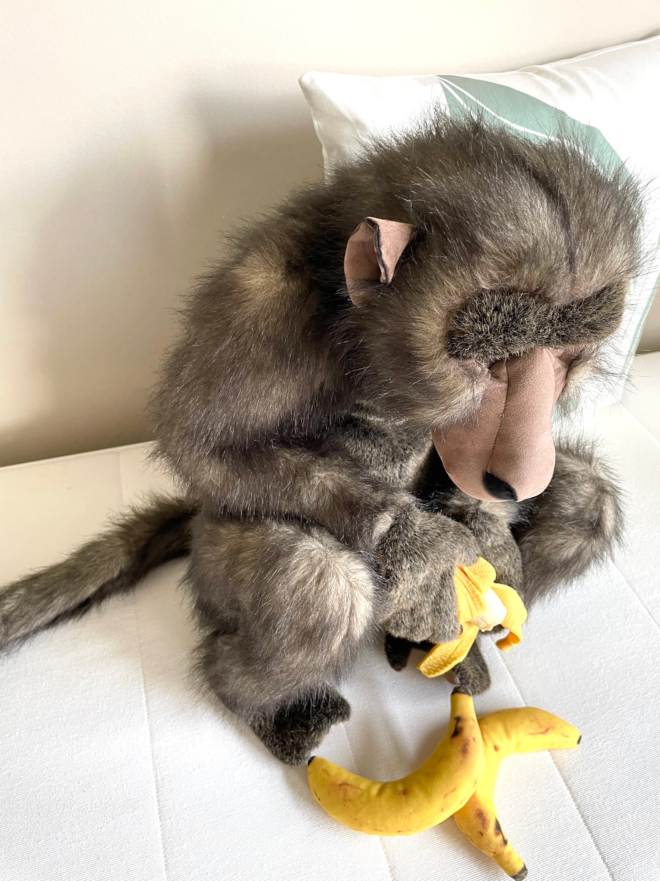 Large Baboon Stuffed Animal Soft Flawless Fur and Realistic - Etsy