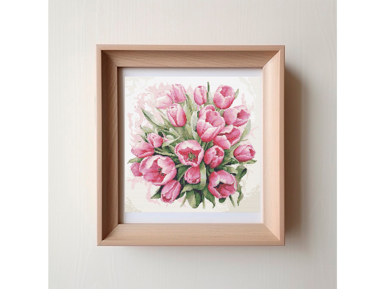 Spring Tulips Cross Stitch Pattern Floral Cross Stitch Tulips Cross ...