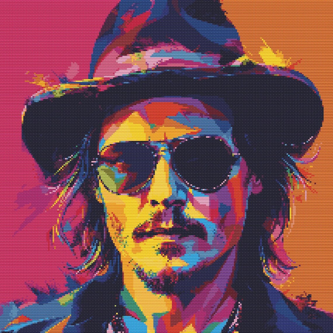 JOHNNY DEPP Cross Stitch Pattern, Celebrity Cross Stitch Chart, Cross ...
