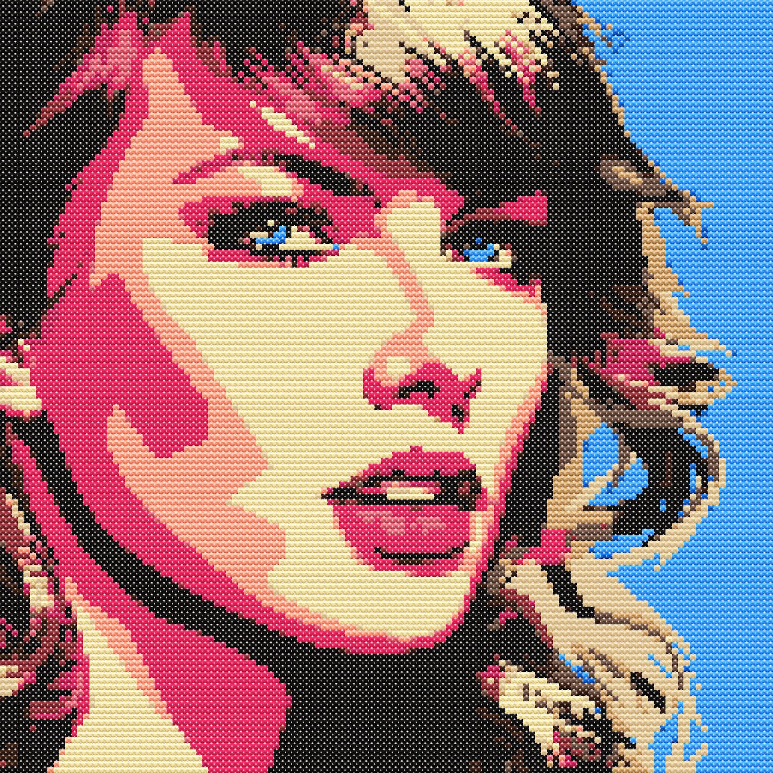 Taylor Swift Pop Art Cross Stitch Pattern (PDF Pattern) - Etsy