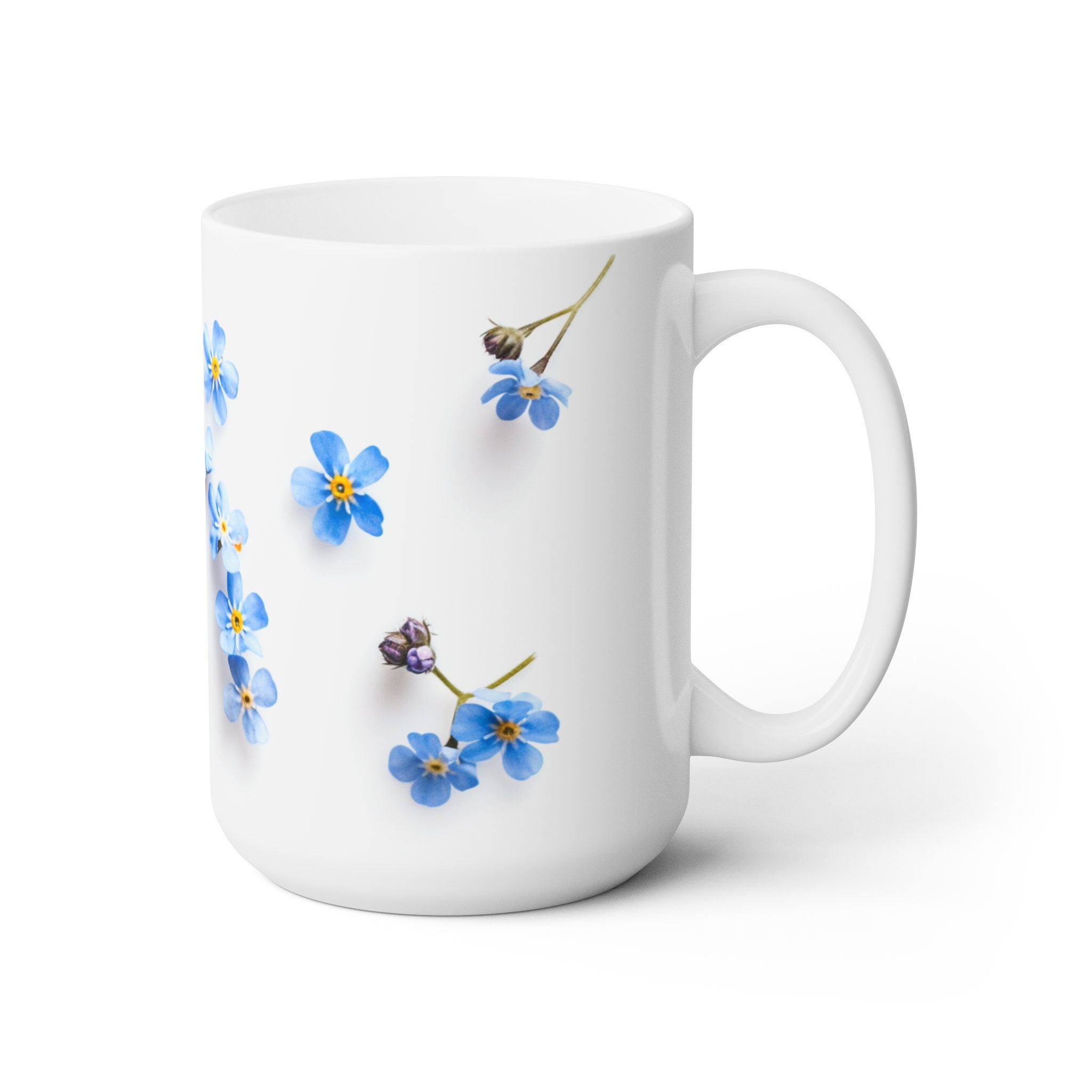 Forget Me Nots, Floral, Flowers, Twee 15 Oz Mug - Etsy