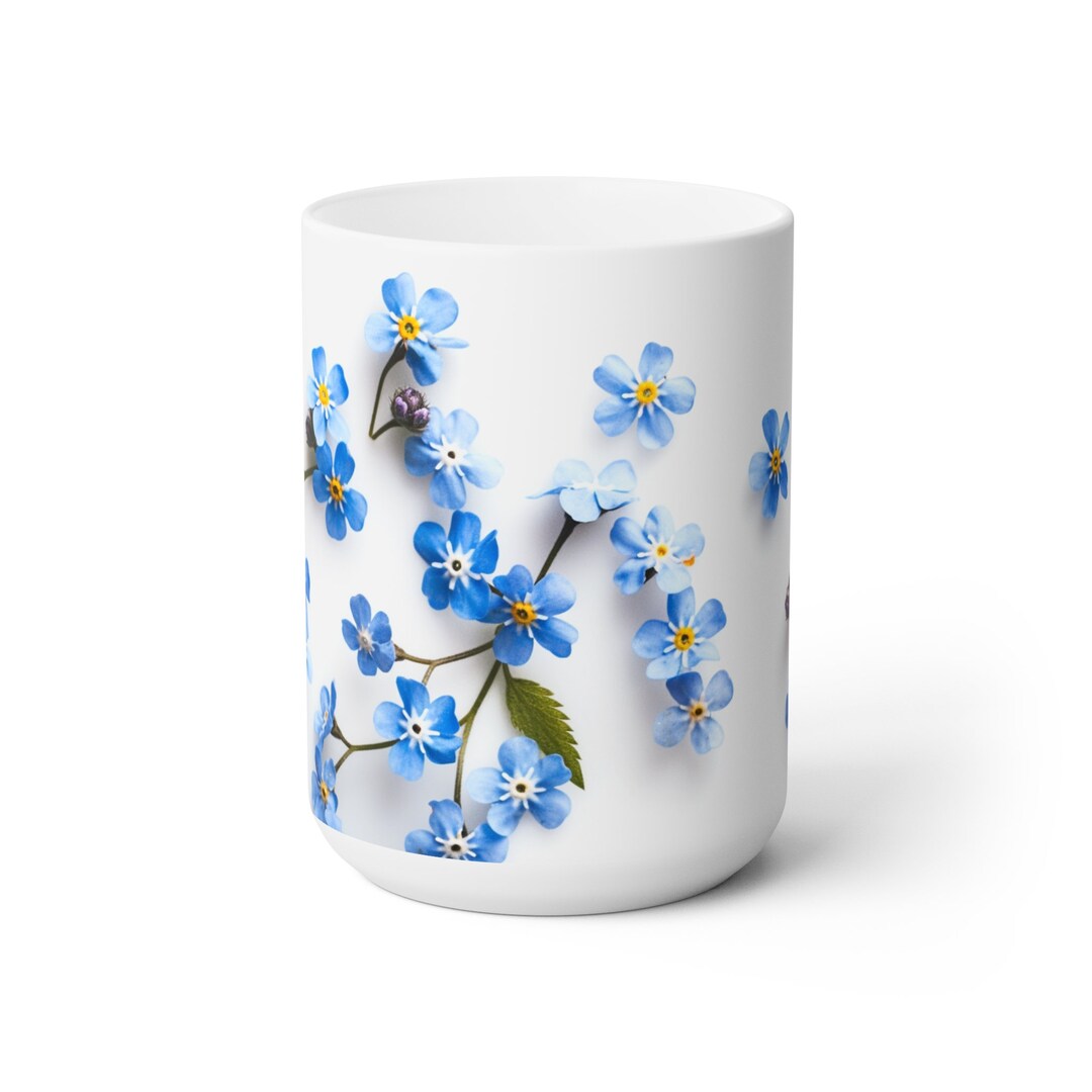 Forget Me Nots, Floral, Flowers, Twee 15 Oz Mug - Etsy