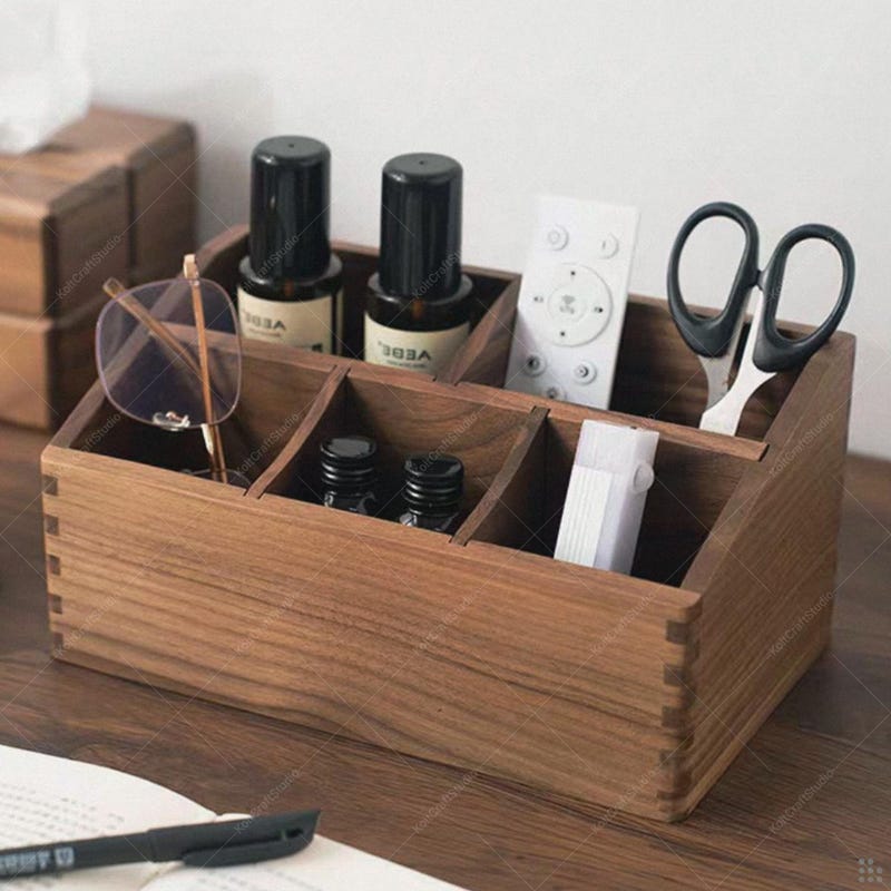 Walnut Desktop Box - Etsy