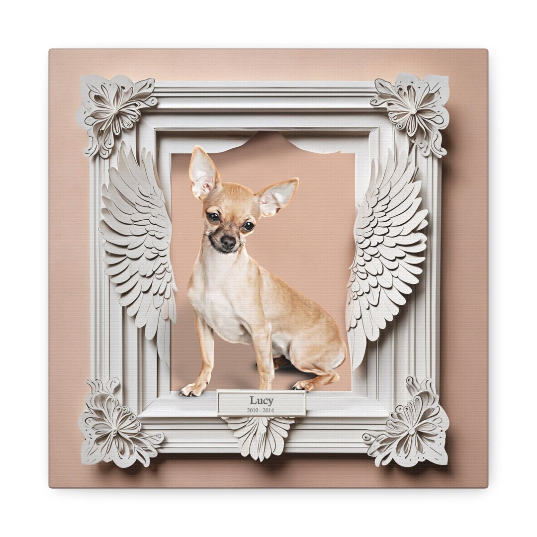 Custom Memorial Dog Portrait, Pet Loss Gift, Personalized Print on ...
