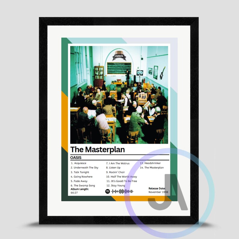 Oasis - the Masterplan | Artist Album Cover Print | Custom Designs ...