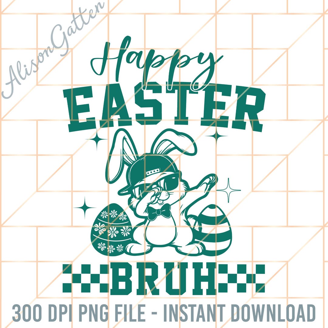 Happy Easter Bruh Png, Easter Vibes Png, Easter Day Png, Embroidery ...