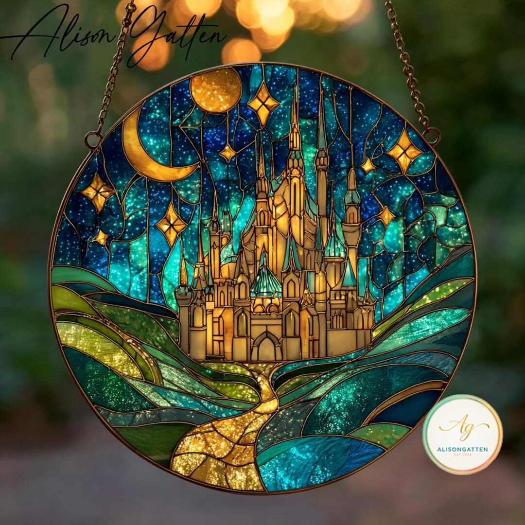 Emerald City Stained Glass Suncatcher – Wicked Musical Ornament ...