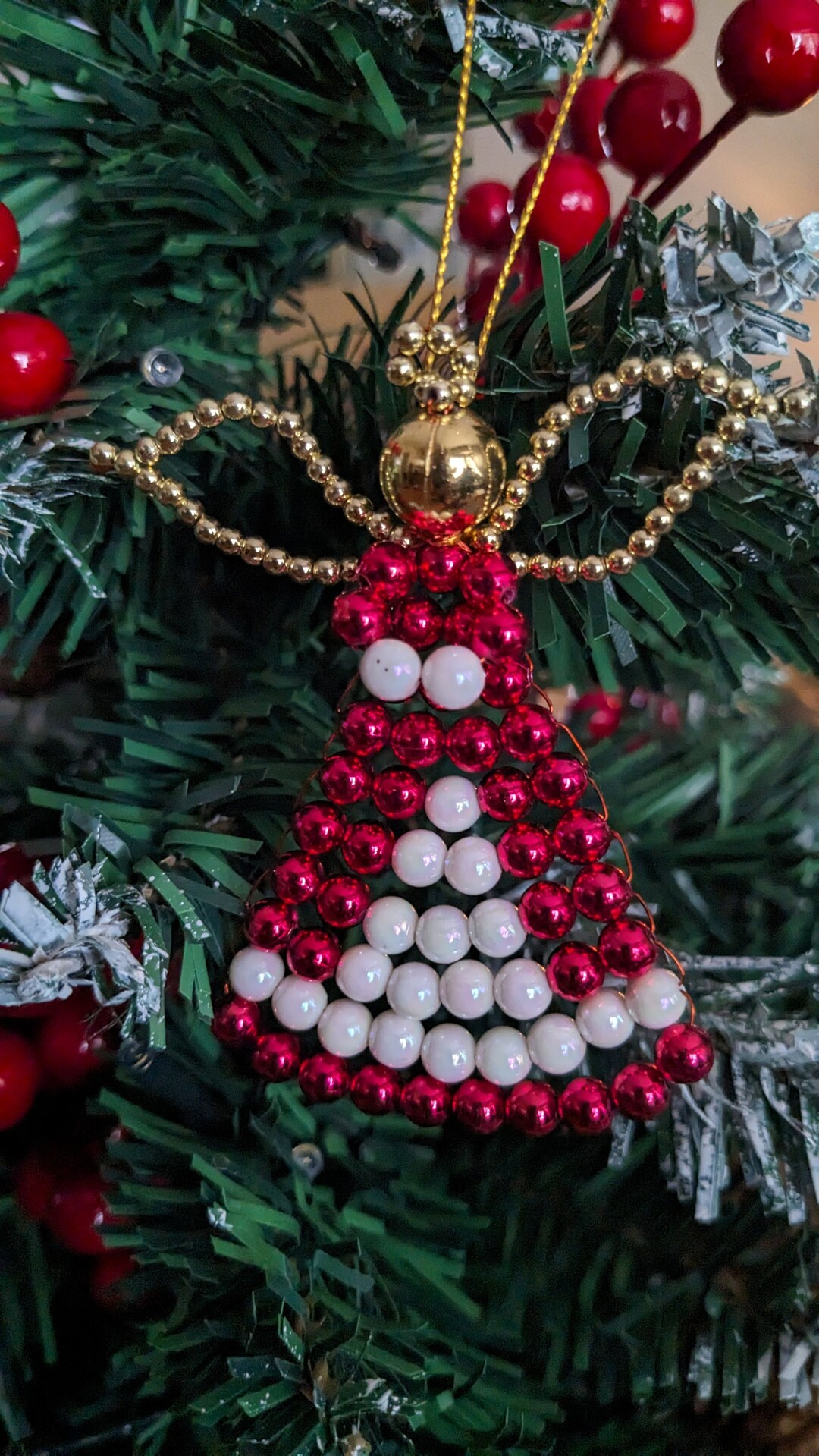 Beaded Angel - Christmas Ornaments - Set of 4 - Etsy